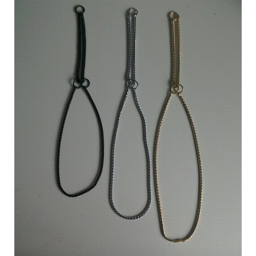 Half Check Snake Chain Black